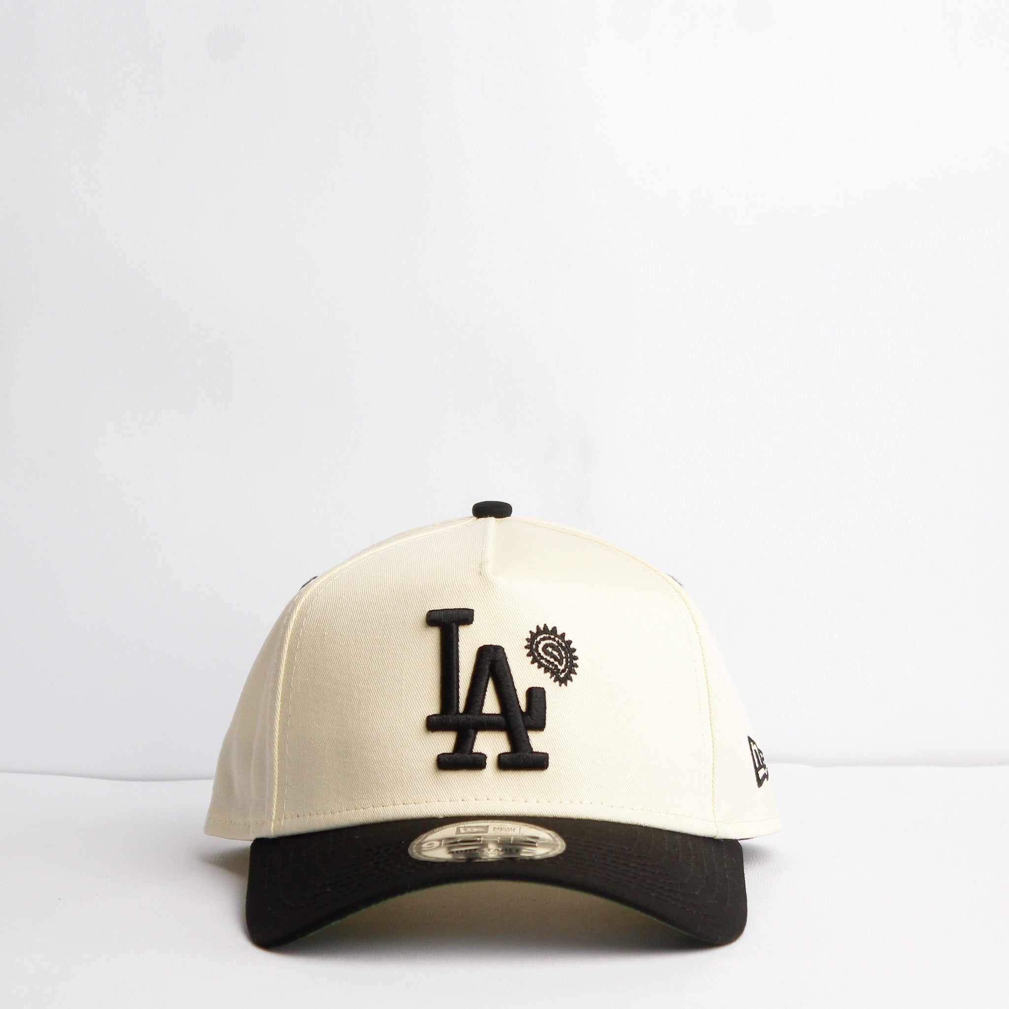 EXCLUSIVA — Los Angeles Dodgers Crema y Viscera Negra Paisley 9FORTY S ...